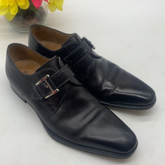Magnanni | Shoes | Magnanni Mens Leather Monk Strap Loafers Made In ...